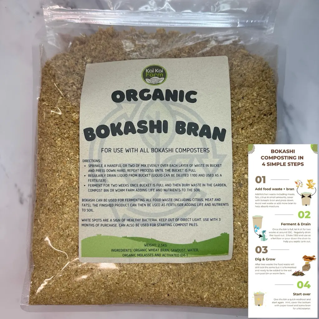 Bokashi Bran Mix - Organic Compost Activator For Kitchen Waste - Local ...